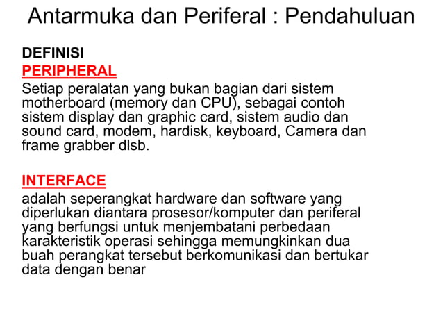 1. peripheral and interface | PPSX