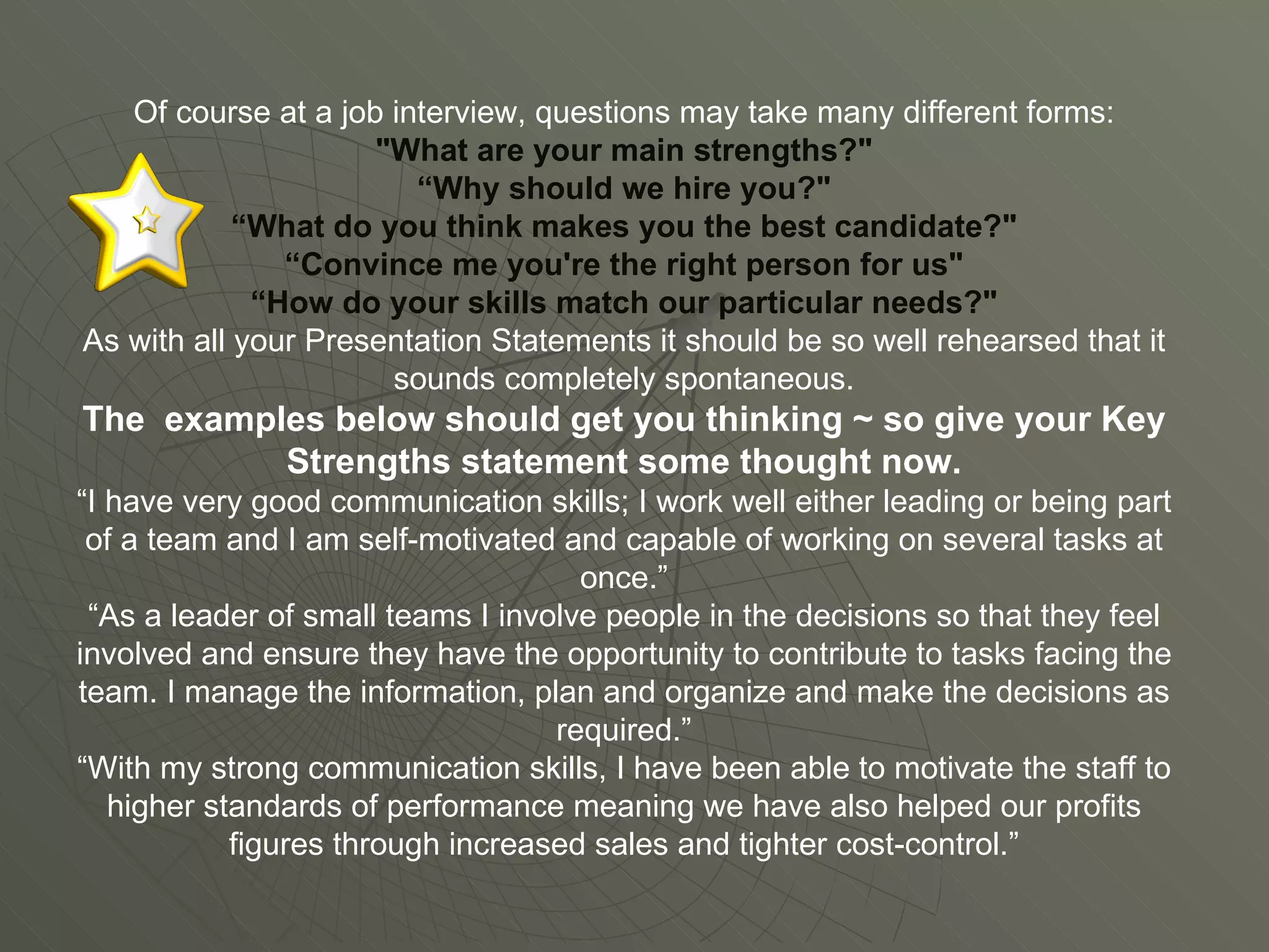 1. personal strengths workshop | PPT