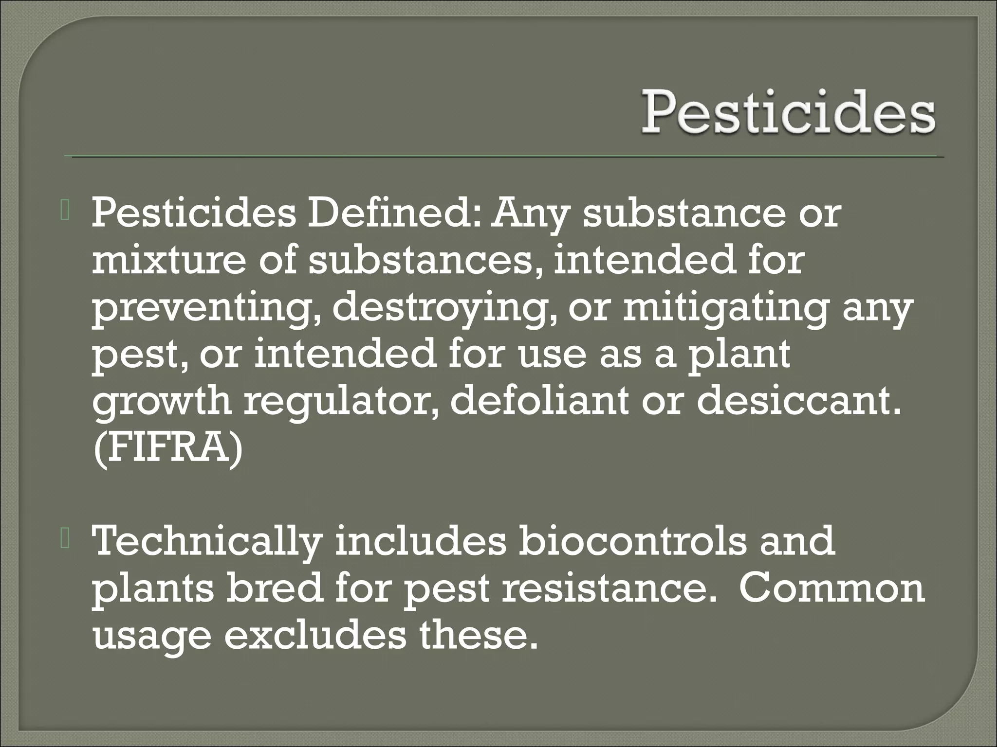 pesticides | PPT