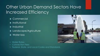 American Water Demand Trends and the Future of Conservation | PDF