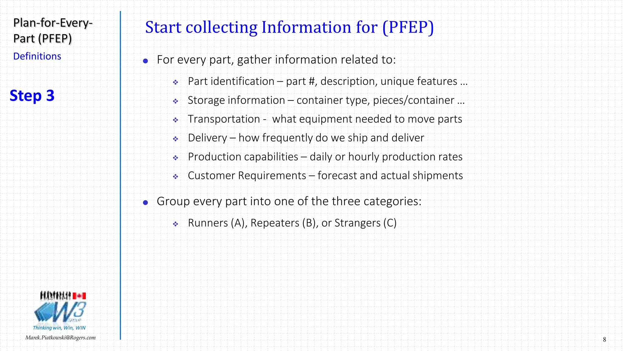 Plan-for-Every-Part (PFEP) - Introduction November 2016 | PPTX