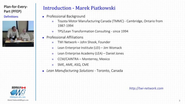 Plan-for-Every-Part (PFEP) - Introduction November 2016 | PPTX ...