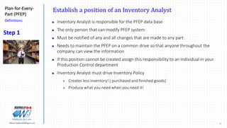 Plan-for-Every-Part (PFEP) - Introduction November 2016 | PPTX
