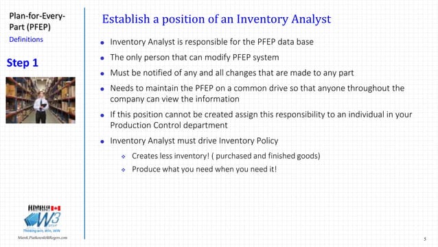 Plan-for-Every-Part (PFEP) - Introduction November 2016 | PPTX ...