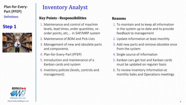 Plan-for-Every-Part (PFEP) - Introduction November 2016 | PPTX ...