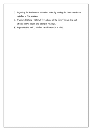 1 phase energy meter | DOC