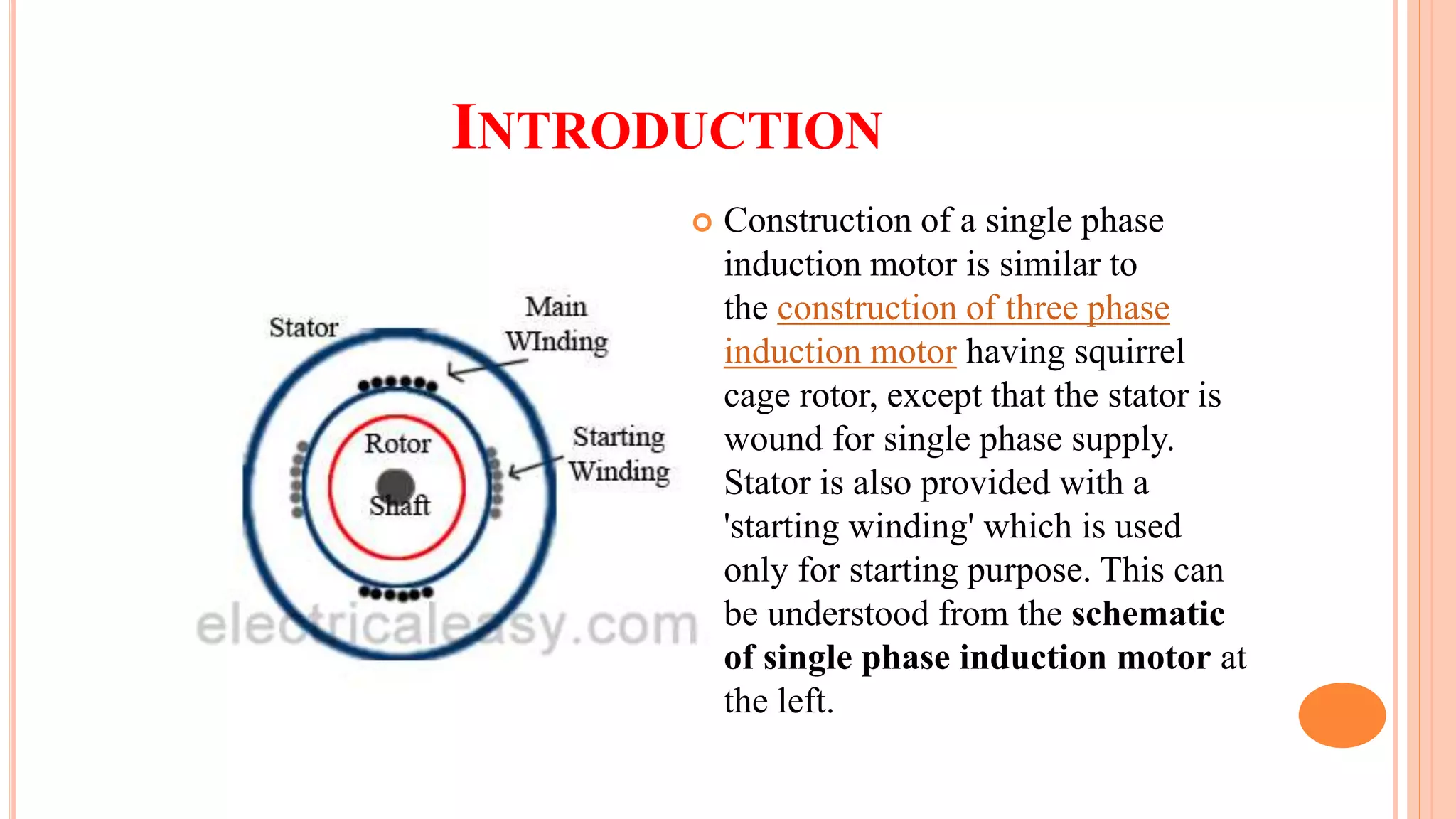 1 phase induction motor | PPTX