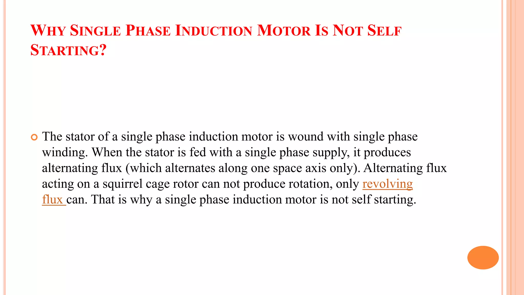 1 phase induction motor | PPTX