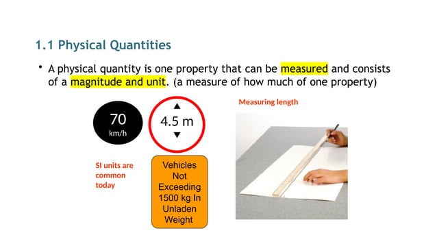 Introduction to physical quantities for high school students | PPT