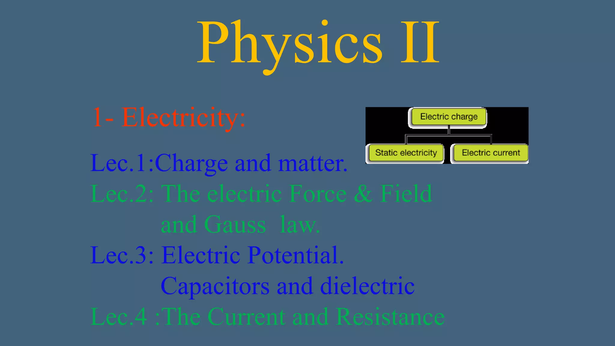 1-Physics 2 lect-1 and 2 Electric Charge and Force.pptx