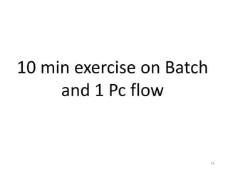 Batch v Lean 1 piece flow training | PDF