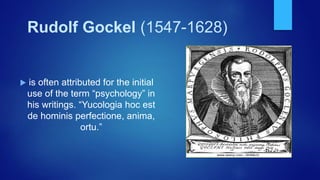 History and Pioneers of Psychology | PPTX | Religion & Spirituality