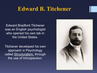 Pioneers in Experimental Psychology | PPTX | Biological Sciences | Science