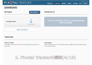 Pivotal Tracker概略 | PDF | Computing | Technology & Computing