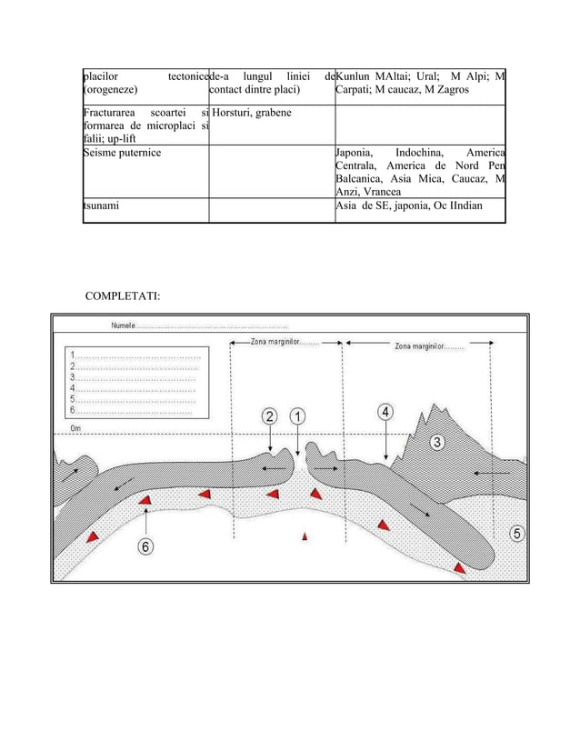 1.placile tectonice si dinamica scoartei terestre | DOC