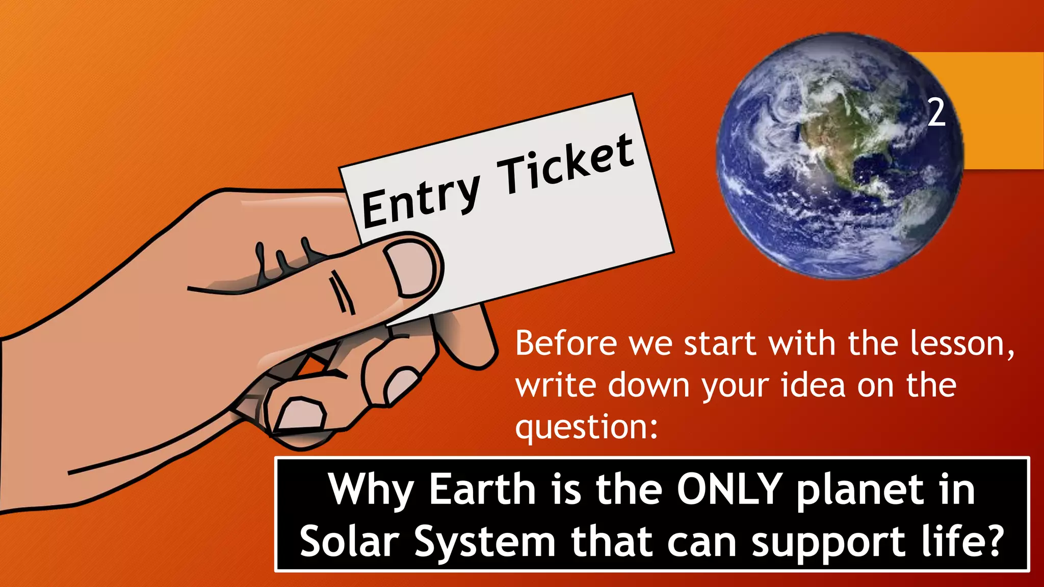 Planet Earth and its properties necessary to support life | PDF