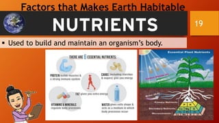 Planet Earth and its properties necessary to support life | PDF