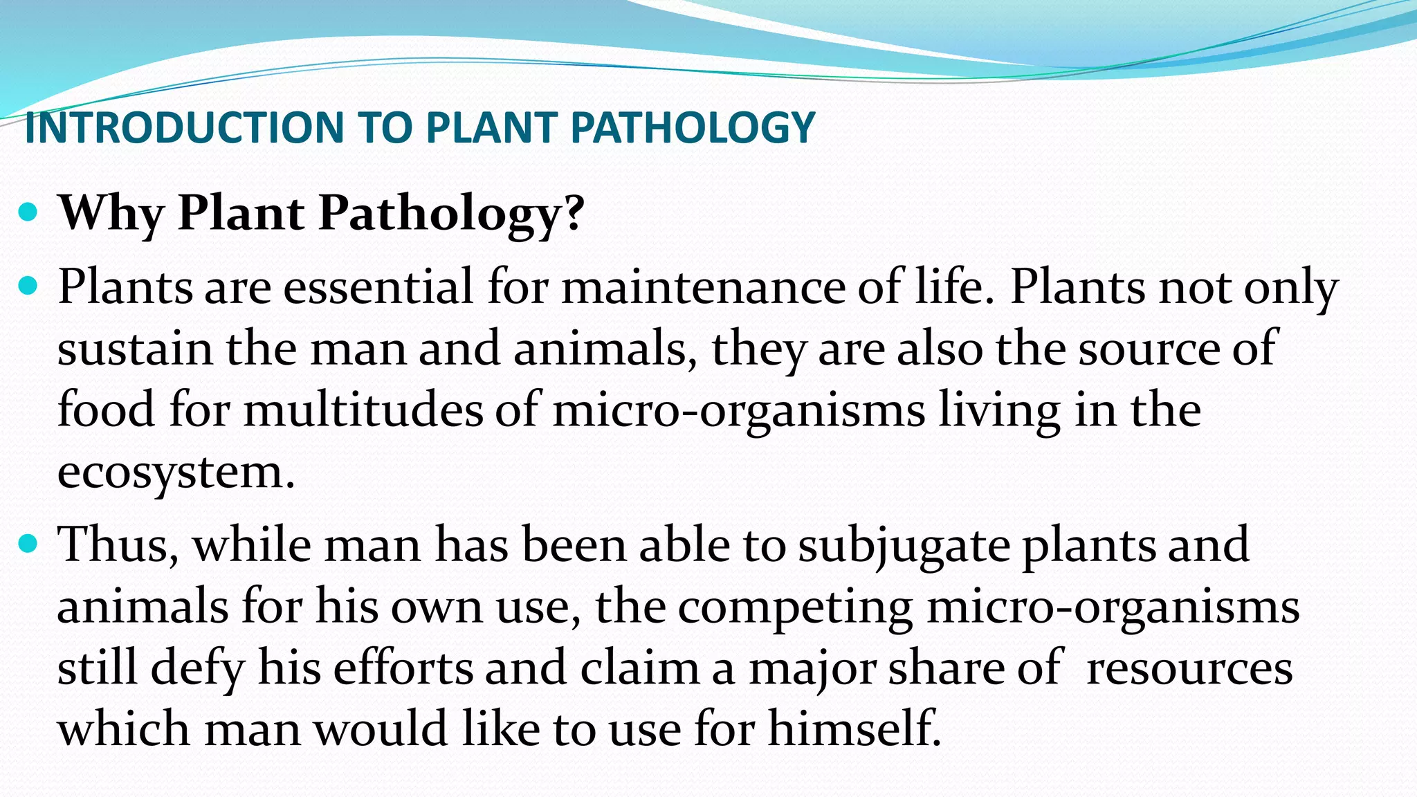 introduction of plant pathology | PPTX