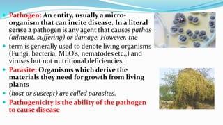 introduction of plant pathology | PPTX