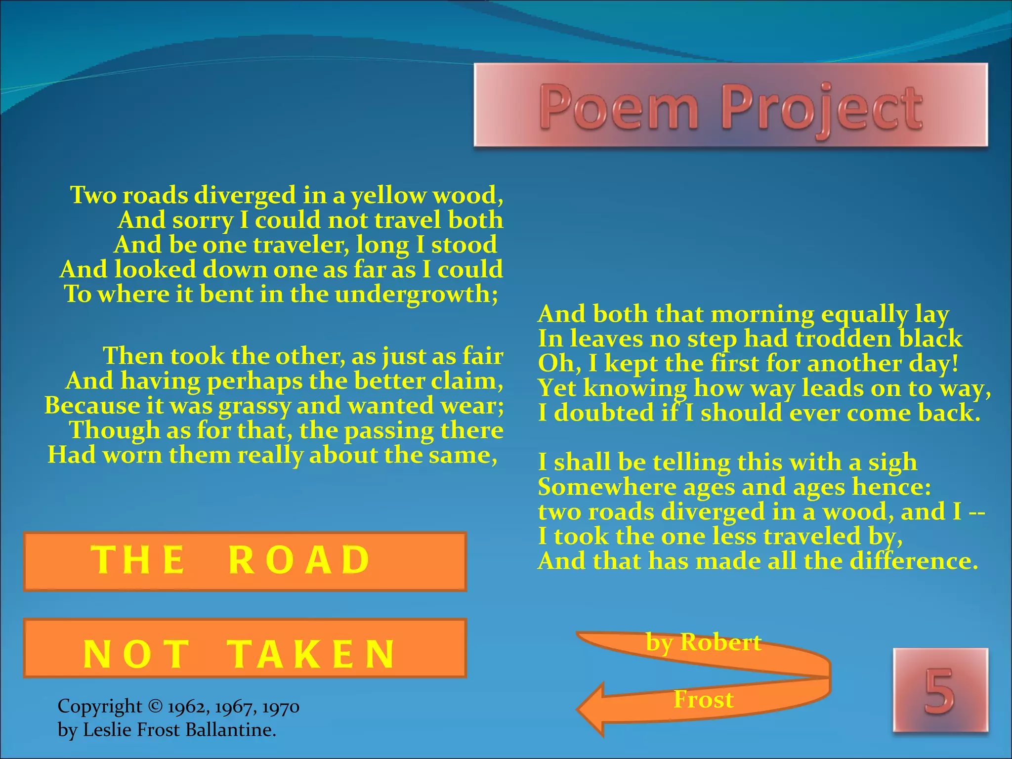1 poem project | PPT