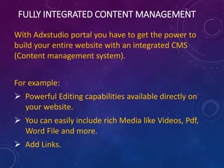 Adxstudio Portals provide solutions to access webpage for Microsoft ...
