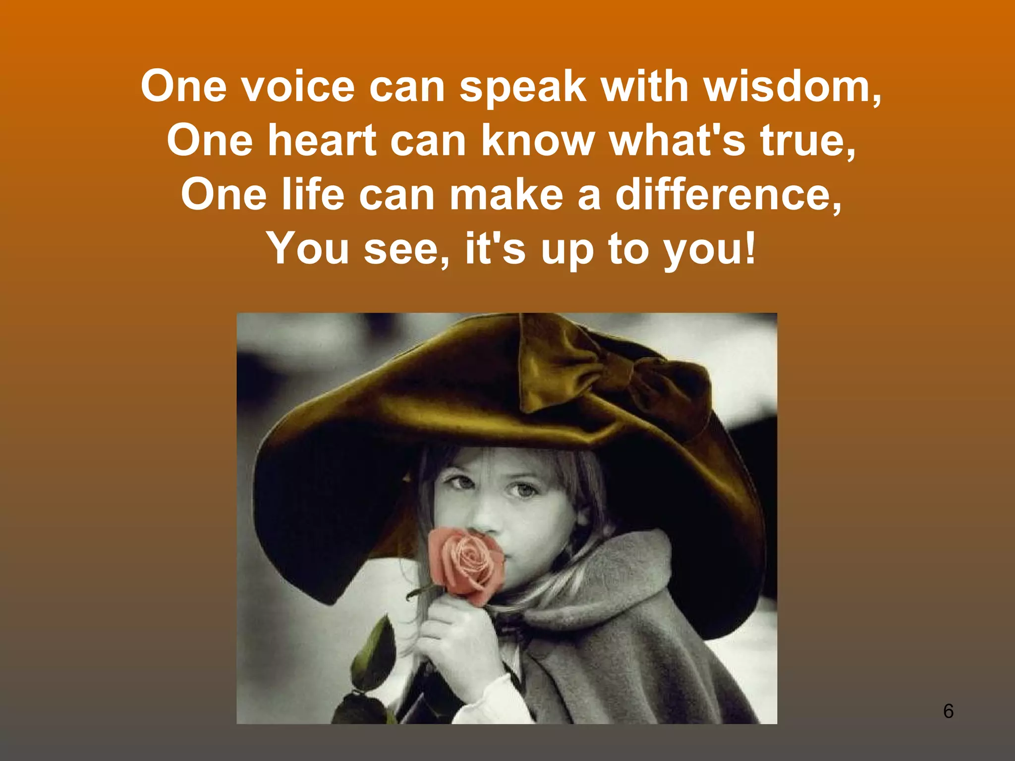 The Power of ONE | PPT
