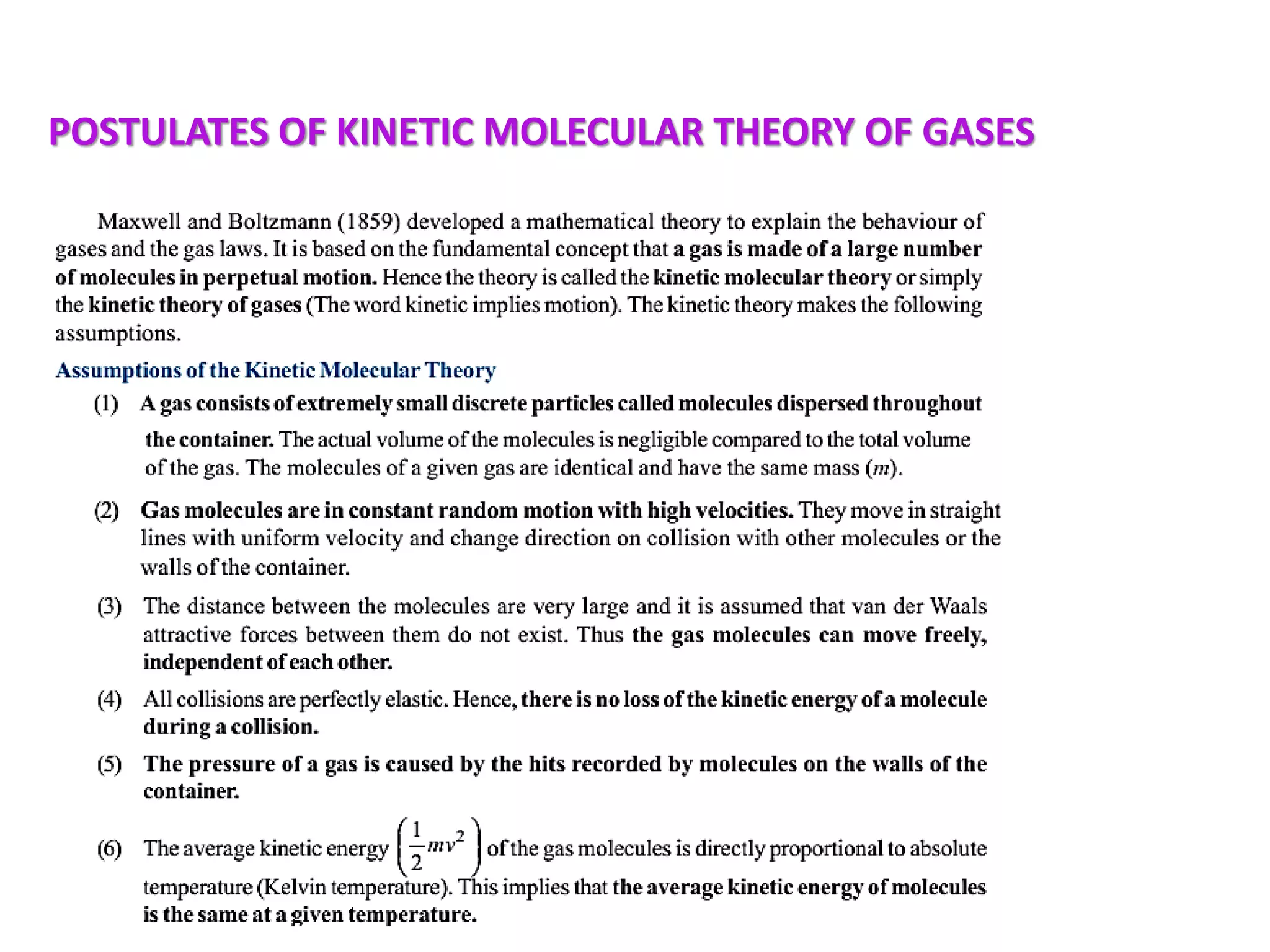B.Sc. I Year Physical Chemistry_Unit II_a_Gaseous State | PDF
