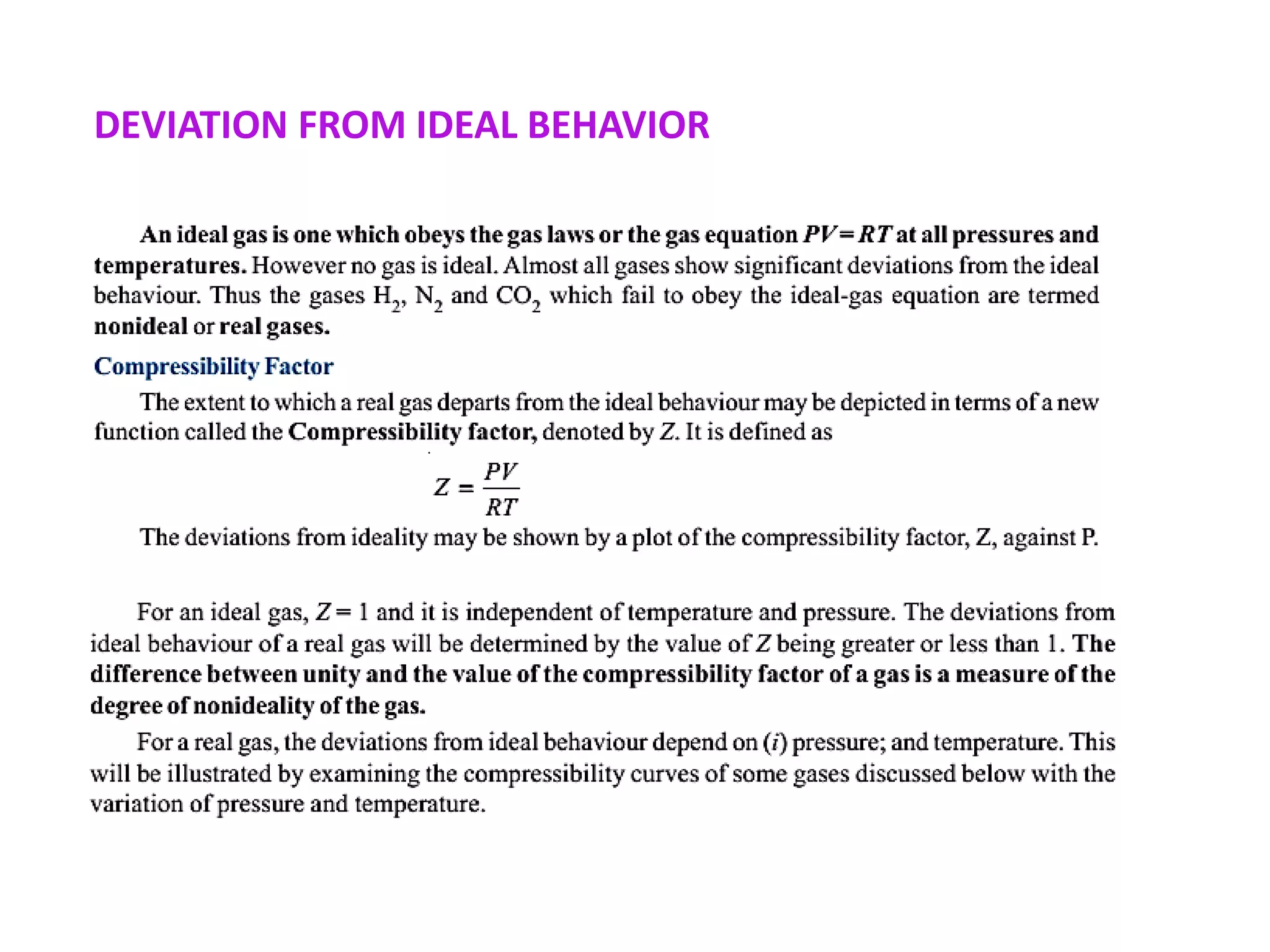 B.Sc. I Year Physical Chemistry_Unit II_a_Gaseous State | PDF