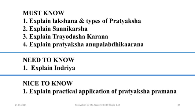 Pratyaksha Pramana / Pariksha Nirupana: The Perception | PPTX