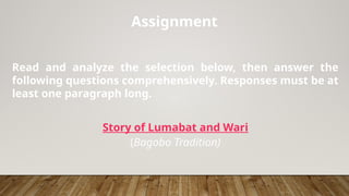 1-Pre-colonial Period (21st century literature) | PPTX