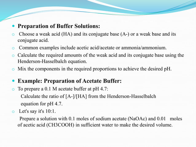 Preparation of Buffers & pH Measurement.pptx | Chemistry | Science