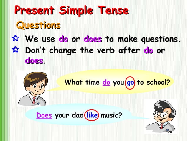 โครงสร้างประโยค และวิธีการใช้ present-simple-tense.ppt