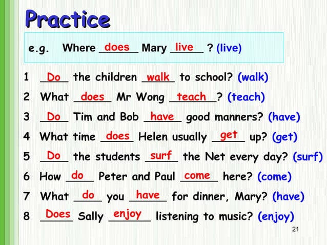 โครงสร้างประโยค และวิธีการใช้ present-simple-tense.ppt