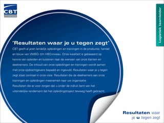 1 presentatie cbt logistiek teamleider | PDF
