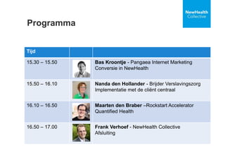 1 - NewHealth Event - Intro Frank Verhoef | PPTX