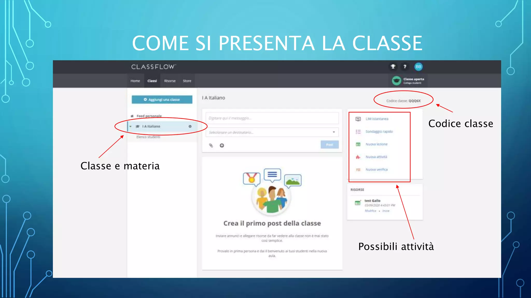 1 presentazione base-classflow | PPT
