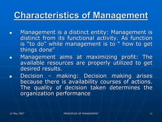 Principles of Management | PDF