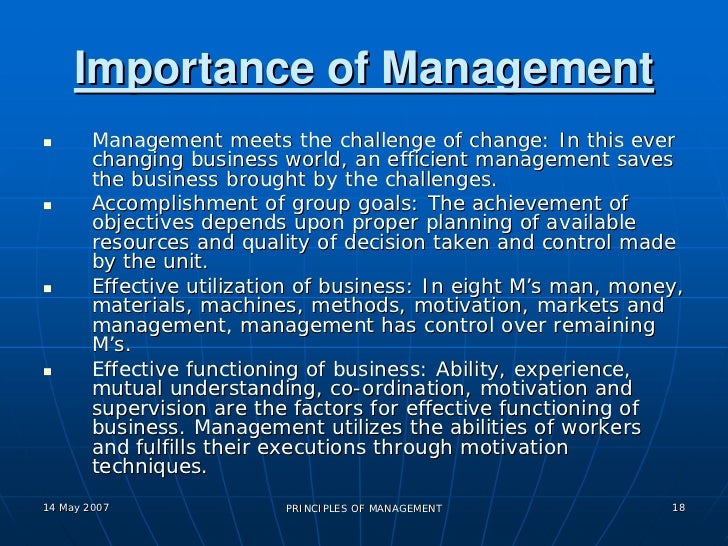 Principles of Management