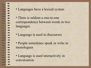 1. Principles About Language In General | PPT