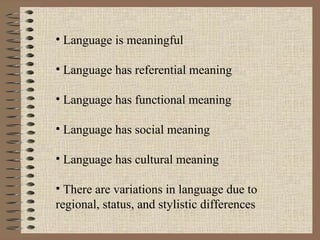 1. Principles About Language In General | PPT