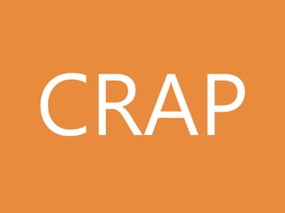 Principles of presentation design crap by james ngatia | PPTX