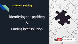 Problem Solving Steps in Computer Science - RealGulraiz Youtube ...