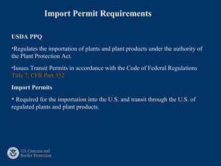 Regulaciones y proceso de inspección de material propagativo exportado ...