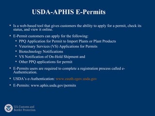 Regulaciones y proceso de inspección de material propagativo exportado ...