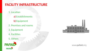 Production Facility Protocols in Food Industry | PPTX