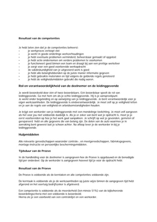 1 Proeve Van Bekwaamheid | PDF