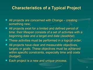 1 Definition of project | PPT