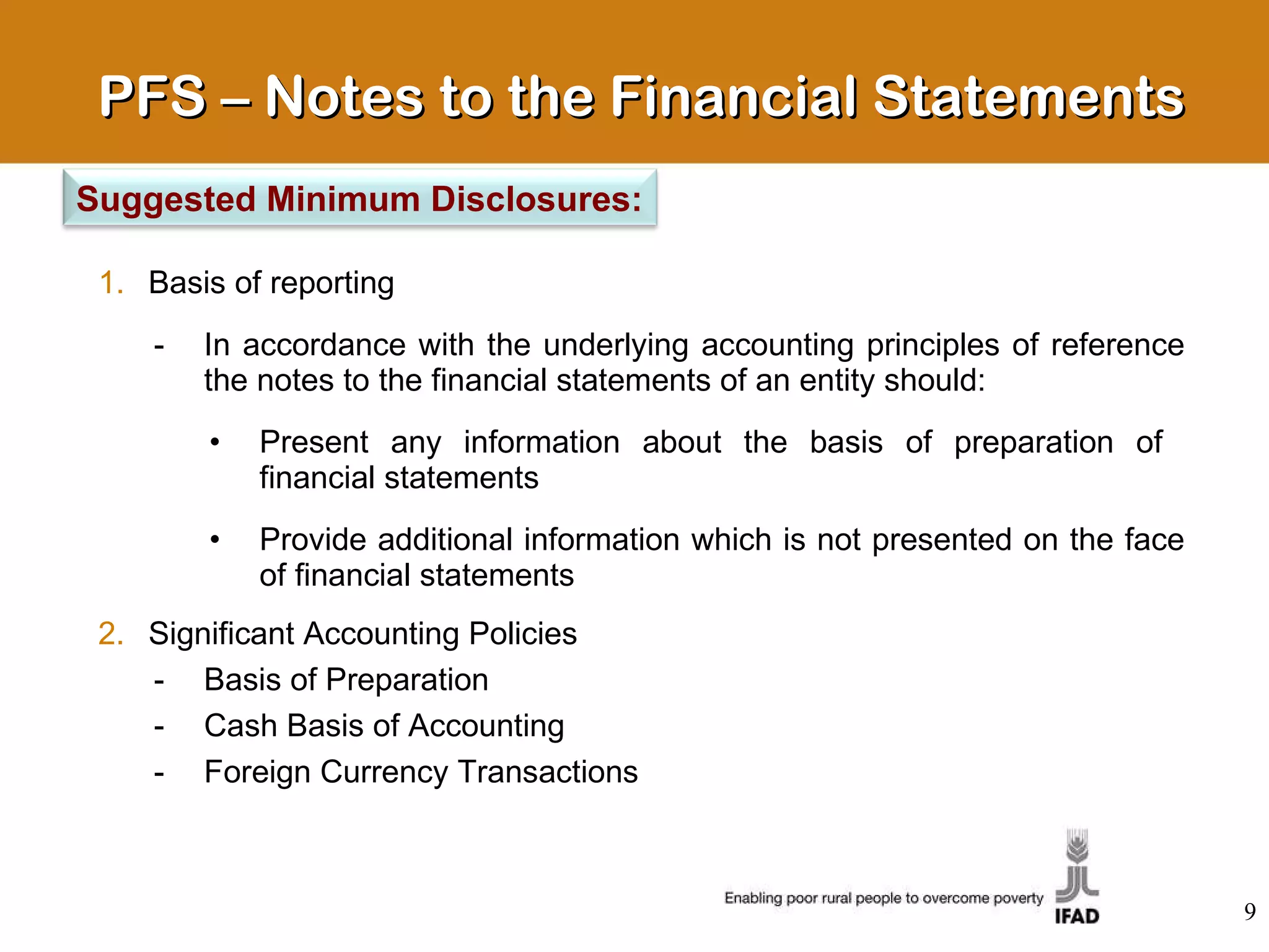 project financial statements and quarterly reporting | PPT
