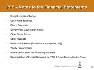 project financial statements and quarterly reporting | PPT