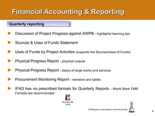 project financial statements and quarterly reporting | PPT